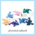 3D Printed Dragon with Flying Wings and Joint Movable Model Figurine ...