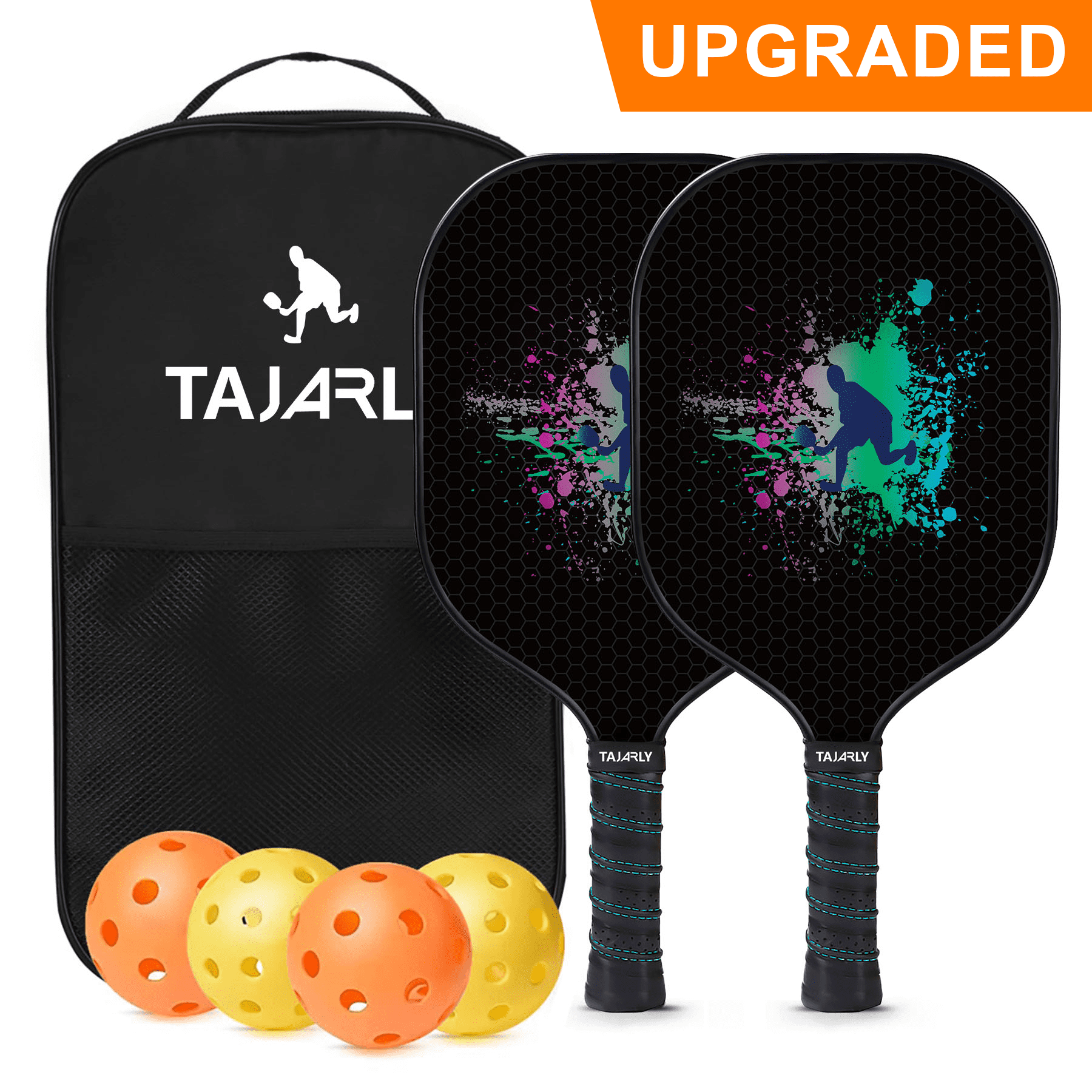 SWYJO Pickleball Paddles Pickleball Rackets Fiberglass Surface and ...