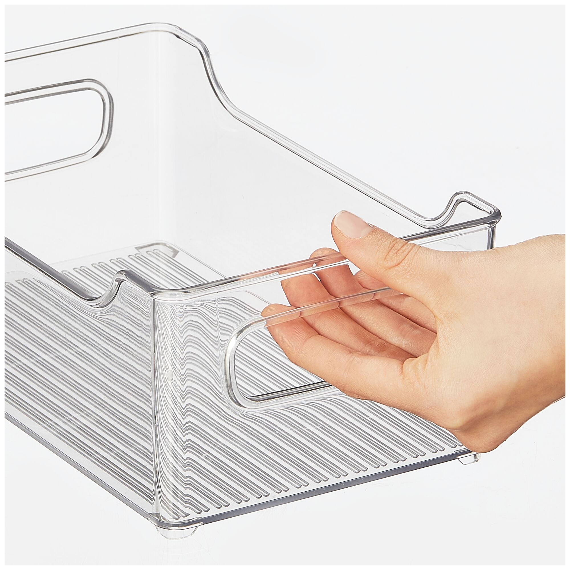 Buy mDesign Modern Plastic Open Front Dip Storage Organizer Bin Basket ...