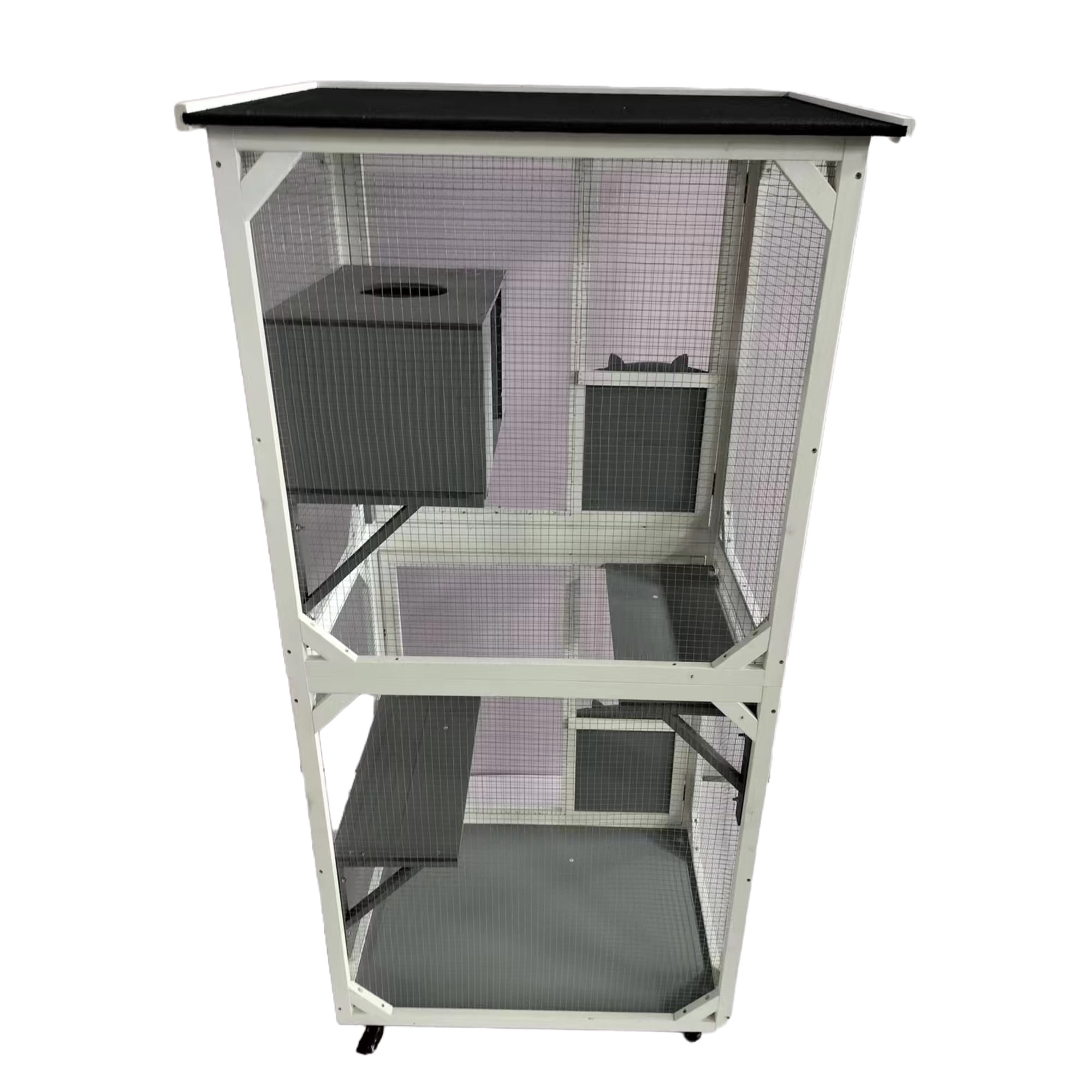 Pefilos 71" Cat House for Outdoor Catio, Cat Enclosures Kitty House ...