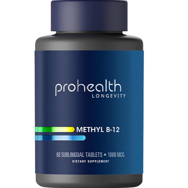Suplemento ProHealth de metil B-12 y metilcobalamina 1000 mcg | Walmart ...