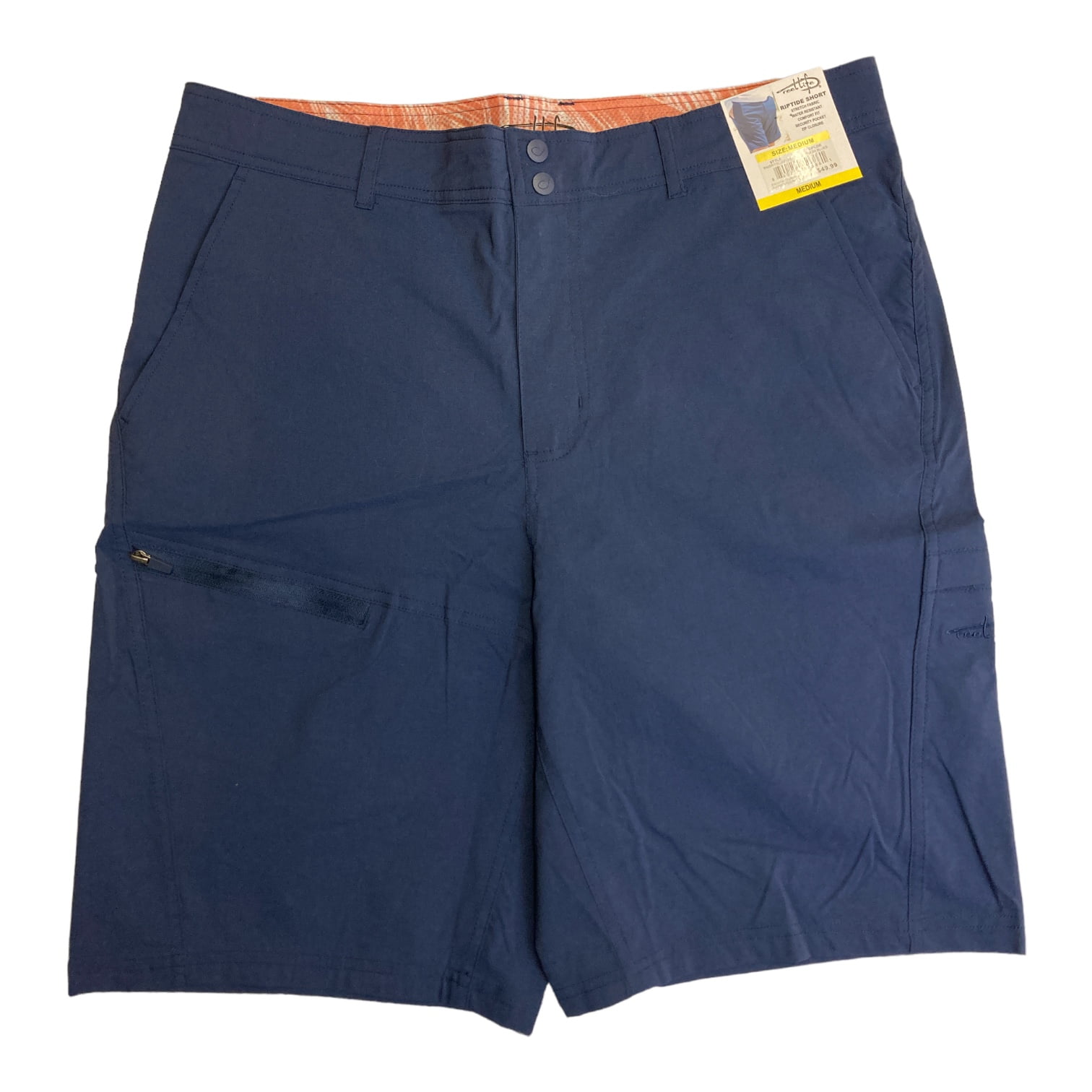 Reel Life Men's Built-In Mesh Liner Riptide Short (Dress Blues, S ...