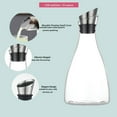 50 Ounces Borosilicate Glass Carafe with Lid, Pitcher for Hot/Cold ...
