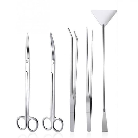 Aquarium Scissor Tweezers Spatula Tool Stainless Steel Aquatic Plants ...