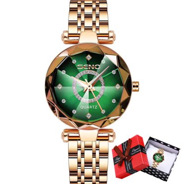 Seno Women's Watch Fashion Ocean Crystal Ladies Quartz Wristwatches ...