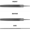 Flat Medium Cut File, Double Cut Teeth, Made of High Carbon Steel, Hand ...