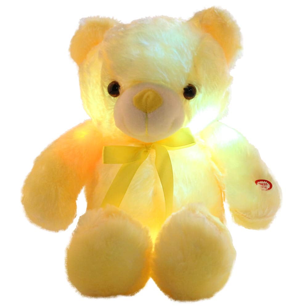 Inevnen LED Teddy Bears Stuffed Animals Cute Glow Bear Plush Toys ...