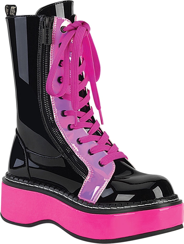 Women's Demonia Emily 350 UV Platform Mid Calf Boot - Walmart.com