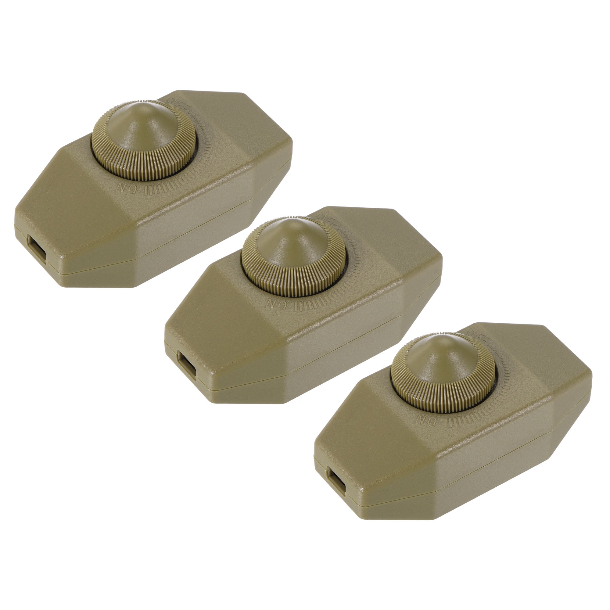 Uxcell AC 110V 100W Welding Lamp Dimmer Bronze Rotary Cord Switch 3 ...