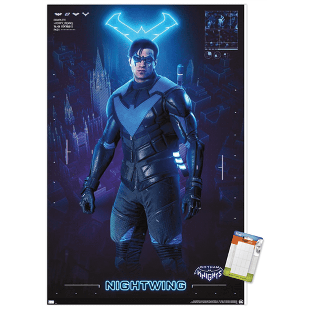 DC Comics Gotham Knights - Nightwing Wall Poster, 14.725" x 22.375 ...