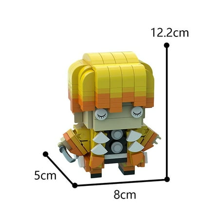 Anime Action Figure Demon Slayered Agatsuma Zenitsued Building Blocks ...