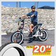 Bike Tires Replacement Electric Bicycle Tires, 20 Inch Fat Tire ...