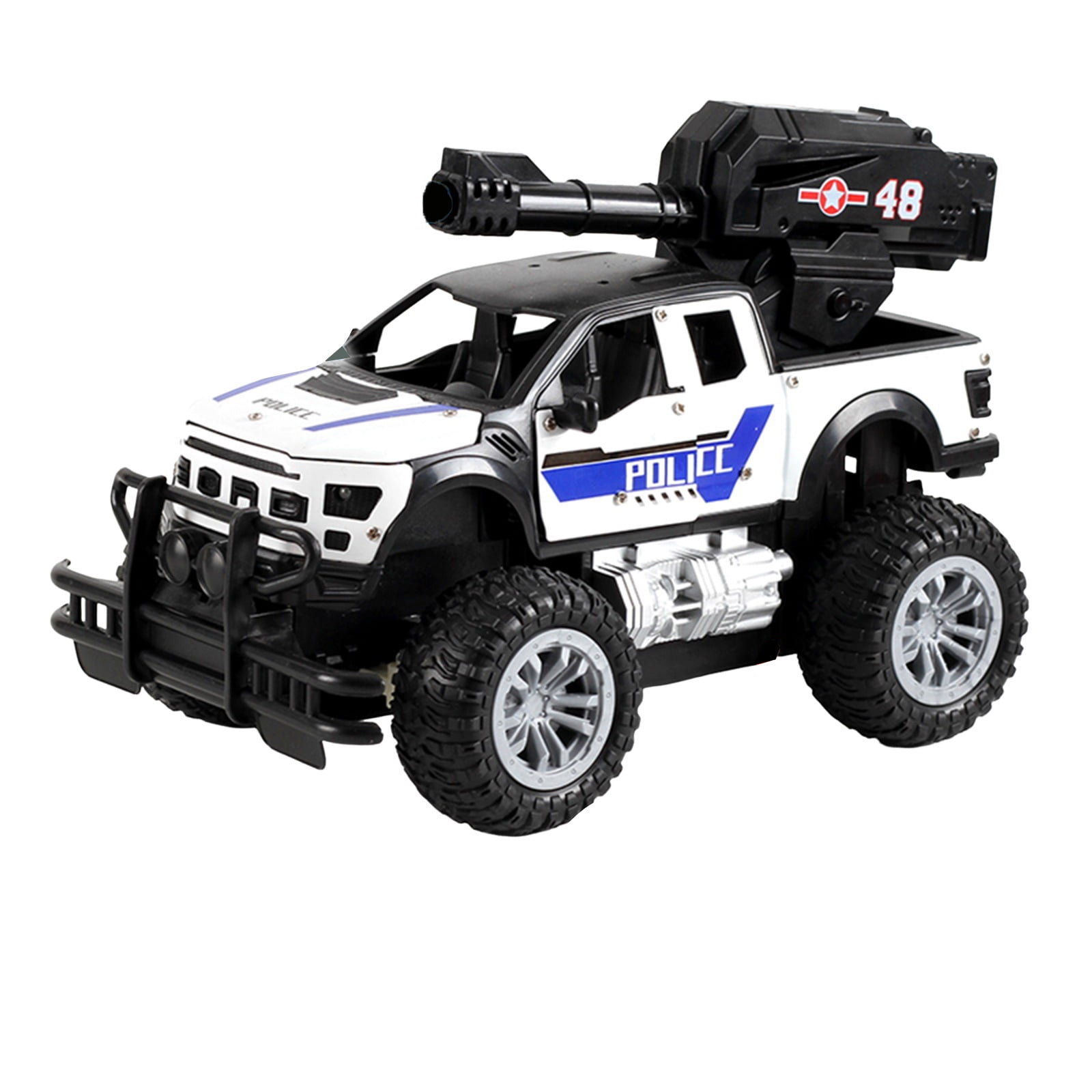 Zootealy Off-Road Vehicle Rc Car Toy With Spray Function And Water Bomb Shooting - 1:18 Scale Remote Control Car For Kids  Usb Rechargeable  White Typ