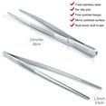 12 Inch Kitchen Tweezers Fine Tweezer Tongs, Stainless Steel Food ...
