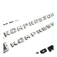 3D ABS V8 V12 KOMPRESSOR Letters Side Emblem Badge Sticker Compatible ...