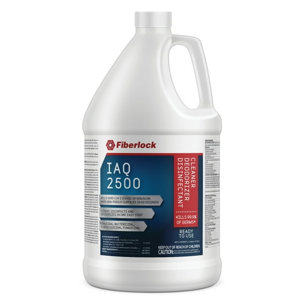 Fiberlock IAQ 2500 Disinfectant & Fungicide Cleaner - Walmart.com