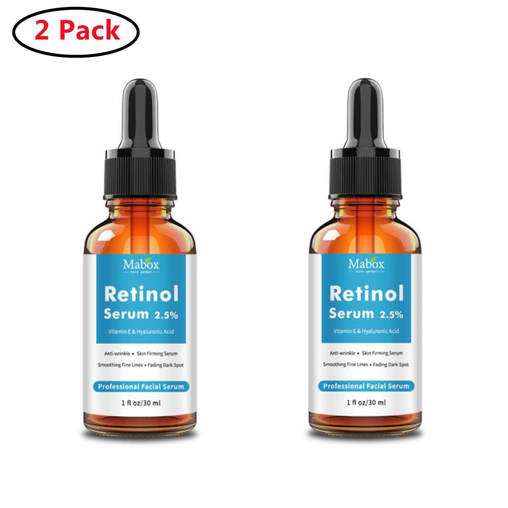 2 Pack 8% Retinol Complex Face Serum – Anti-Aging, Brightening Neck ...