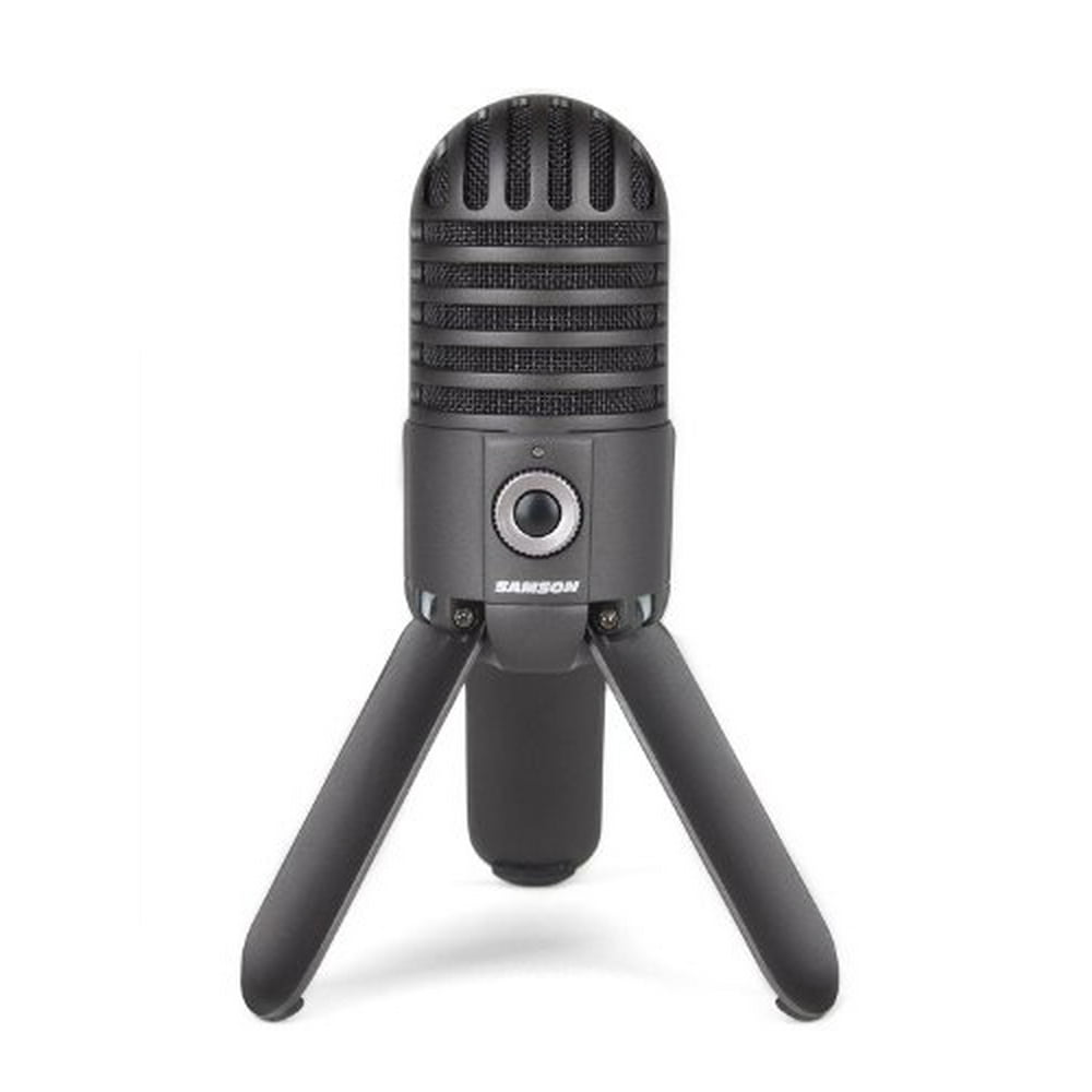 Samson Meteor Mic USB Studio Microphone (Titanium Black) - Walmart.com ...