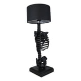 Gothic Ossuary Black Skeleton Rib Cage Torso Human Anatomy Table Lamp ...