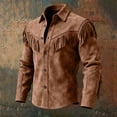 Boys Suede Fringed Lapel Long Sleeve Shirt â Western Cowboy Vintage ...