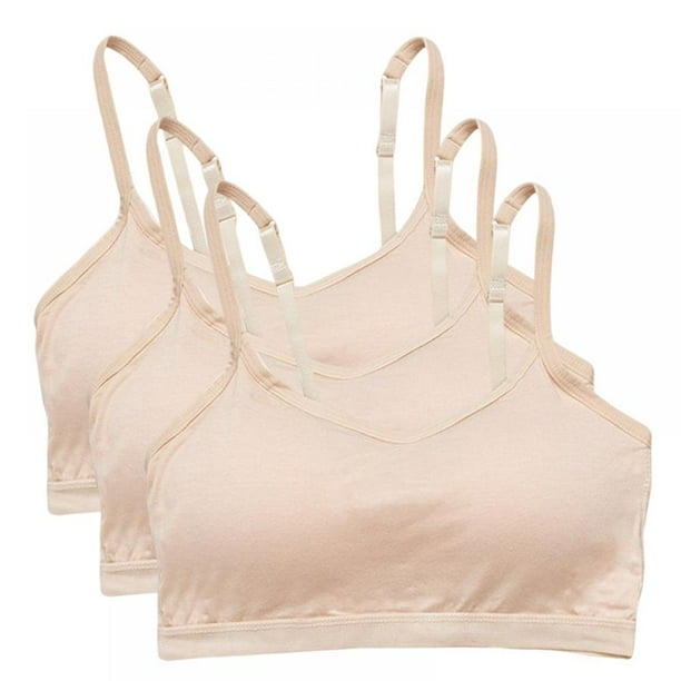 3 Pack Women's Bras Sleep Bras Padded Bralette Comfort Bra with Straps ...