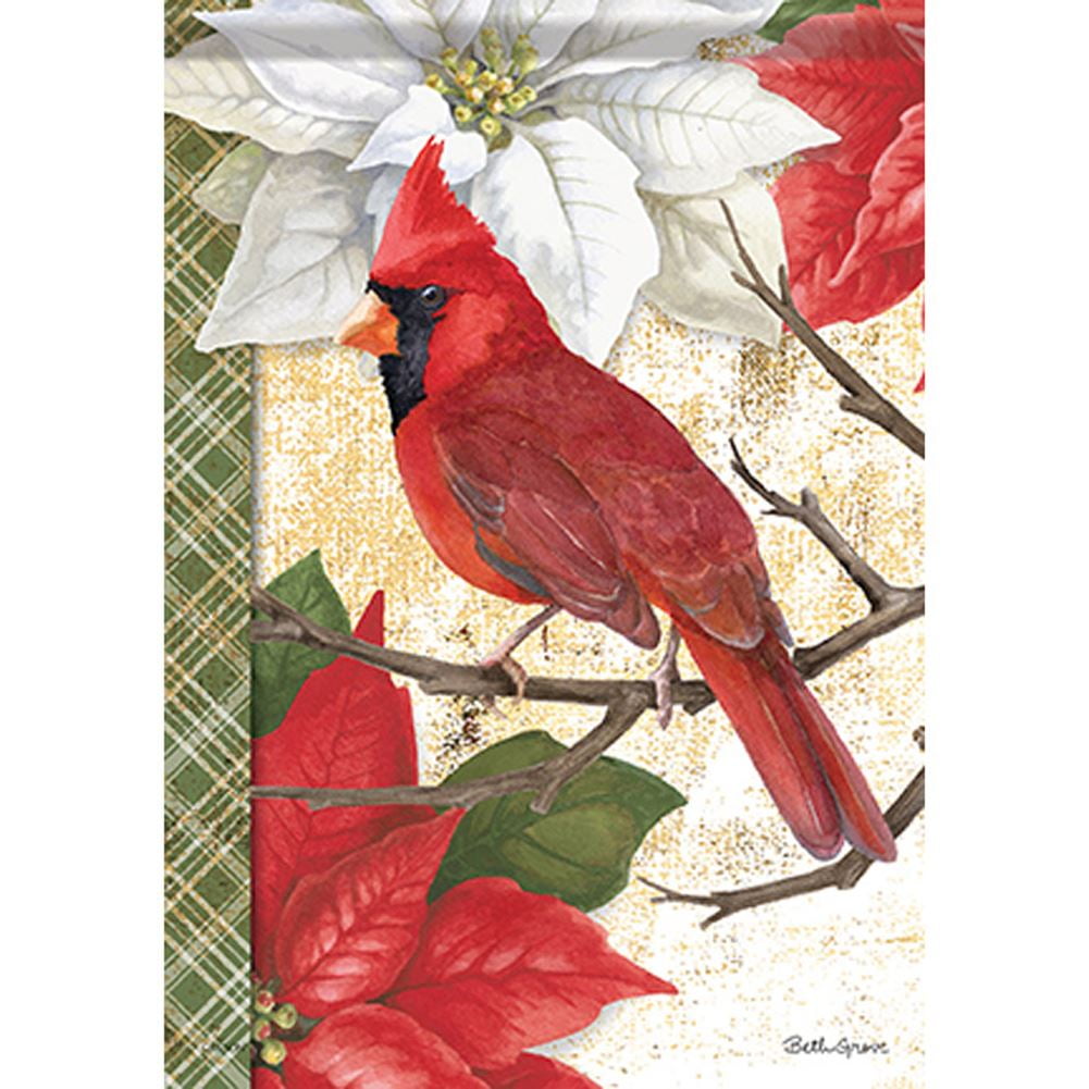 Carson House Flag - Christmas Cardinal - Walmart.com