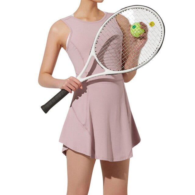 Tennis Dress with Built In Shorts Workout Dress with Bra + Shorts ...