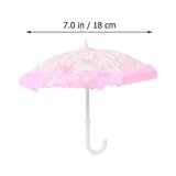 5pcs Mini Scene Umbrella Miniature Lace Parasol Crafts DIY Decoration ...