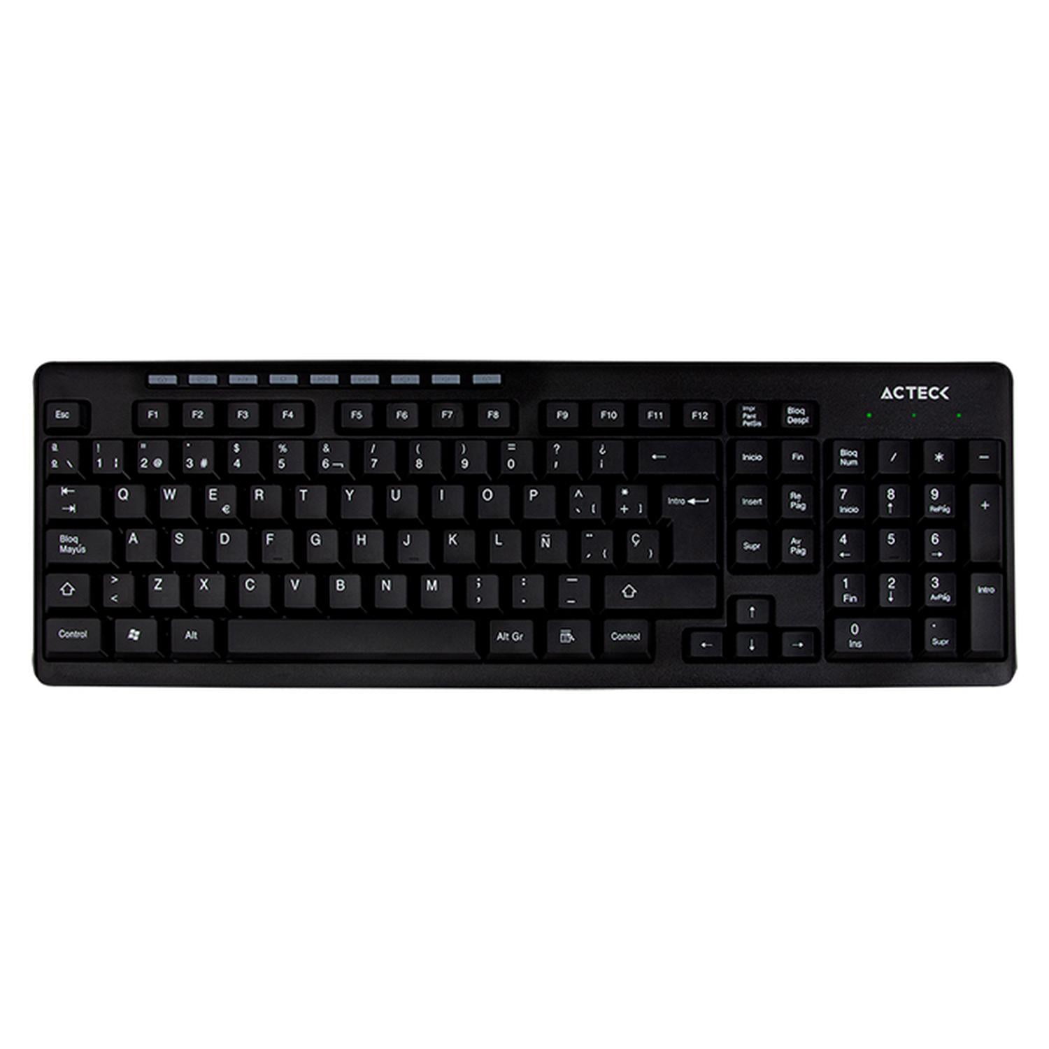 Teclado inalámbrico Acteck TM100, Receptor USB, Versión en | Walmart en ...