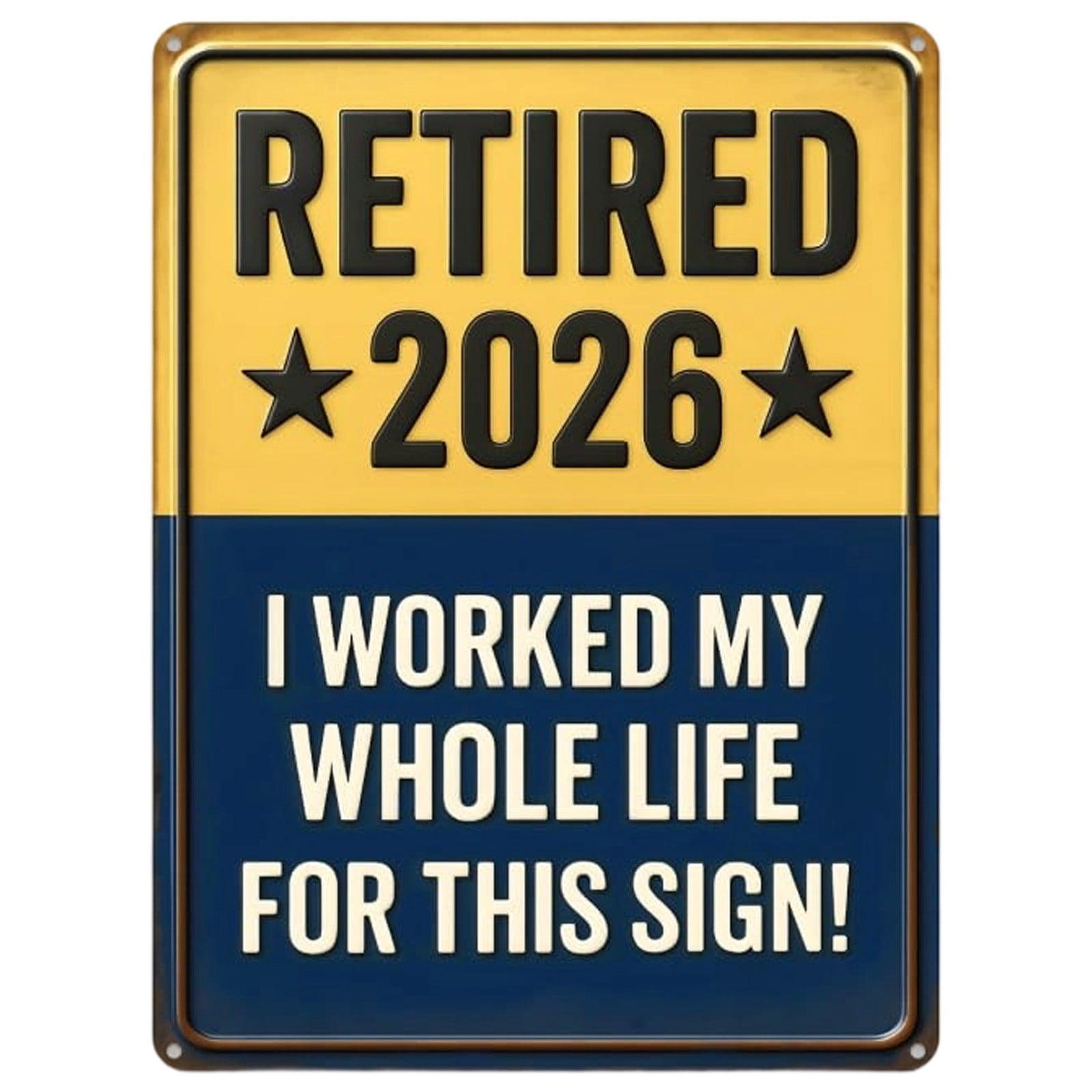 Click here for Zttd Retired 2026 Sign - Retirement Gifts 2026  Fu... prices