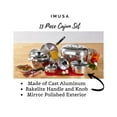 Imusa 13pc Heavy Duty Cajun Aluminum Kitchen Cookware Set - Walmart.com