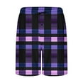 Ceisia Men's Gift Relaxed Knee-Length Plaid Shorts Elastic Waist ...