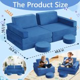 Modular Kids Play Couch Convertible Toddler Building Fort Sofa and ...