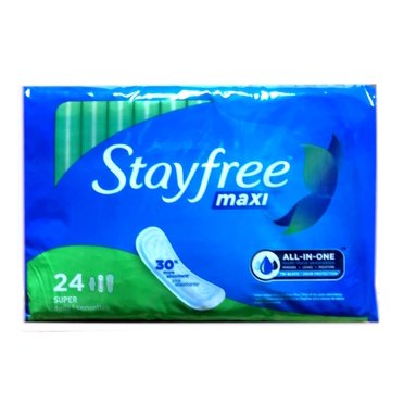 STAYFREE Maxi Pads Super Long With Wings 16 ea (Pack of 3) - Walmart.com