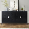LHYY Retro Sideboard door with Circular Groove Design Round Metal Door ...