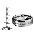 Metal Masters Men's 7MM Titanium Wedding Band with Cubic Zirconia CZ ... Metal Masters Men's 7MM Titanium Wedding Band with Cubic Zirconia CZ ...
