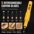 All-in-One Electric Carving Tool Set, Cordless Rechargeable Wood Carver ...