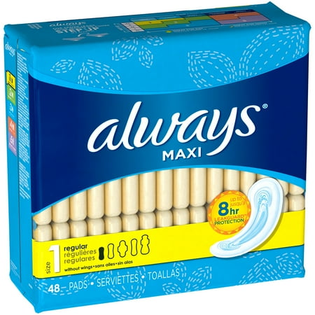UPC 037000661030 - Always Regular Maxi Pads - 48 Count 48 Count ...