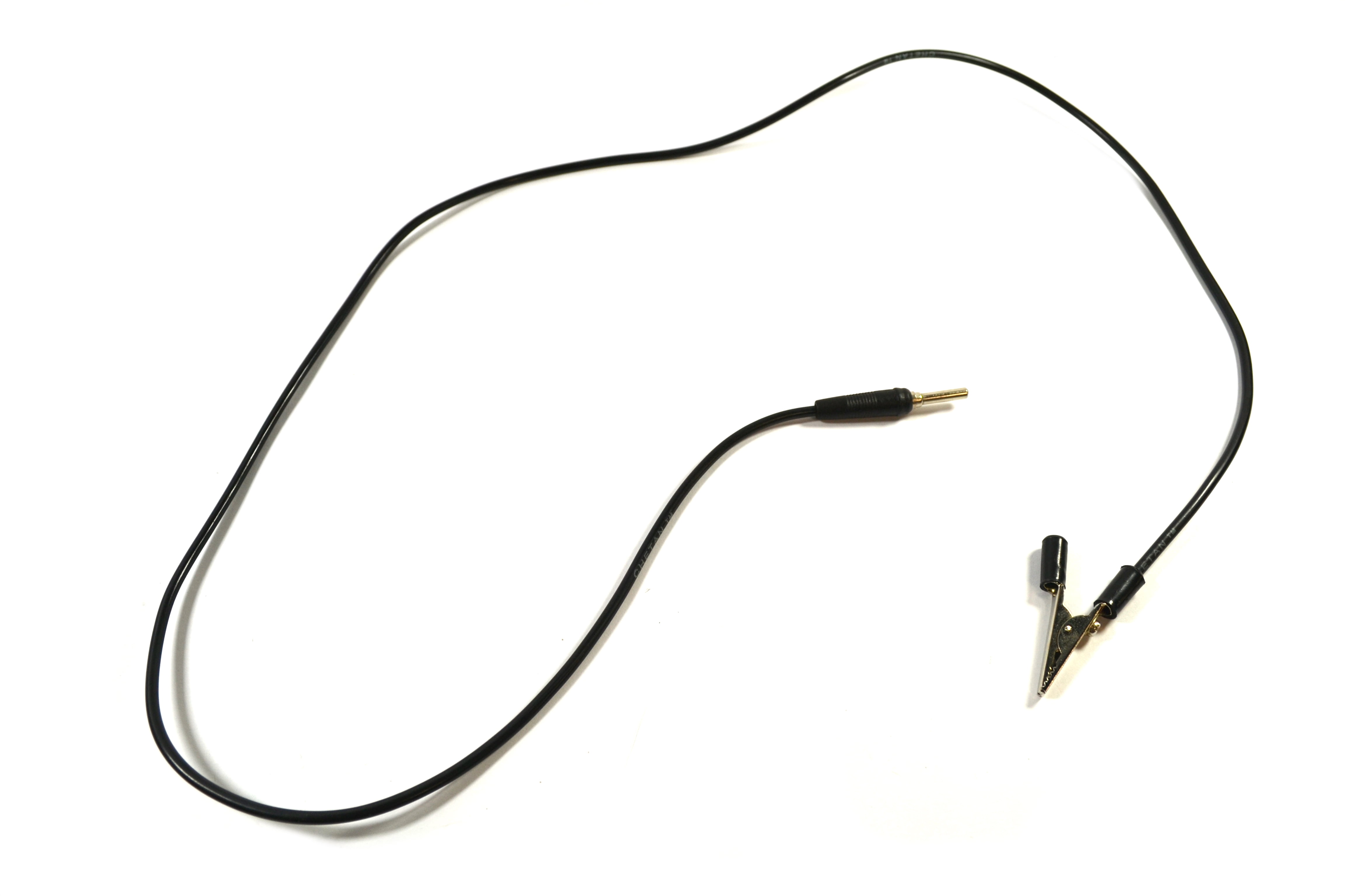 Connecting Lead, Black, 40" - Alligator Clip and 4mm Plug Ends - Eisco ...