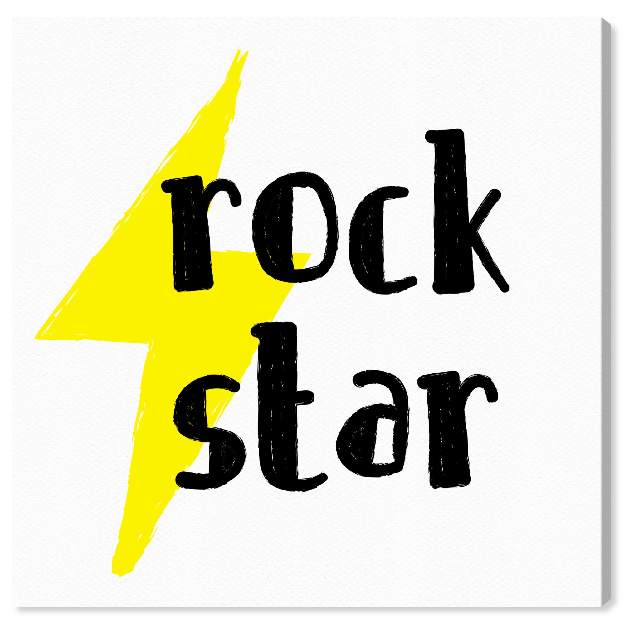 Runway Avenue Typography And Quotes Wall Art Canvas Print Rock Star