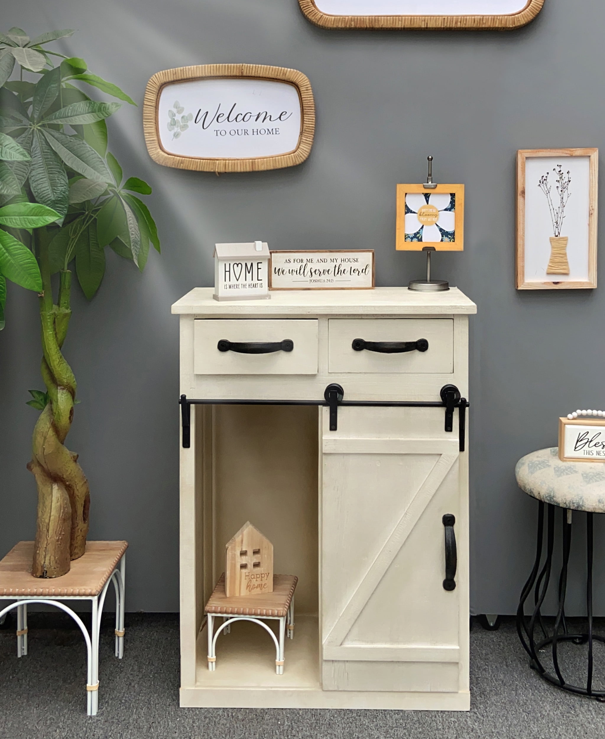 Segmart 32" Entryway Cabinet, Sliding Console Cabinets with 2 Drawers ...