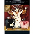 Appliance Art Chef-Themed Folk Magnetic Dishwasher Covers Kitchen ...