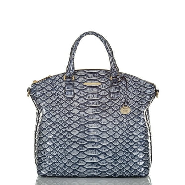 Brahmin Large Duxbury Delphine Leather Satchel Bag Designer Handbag ...
