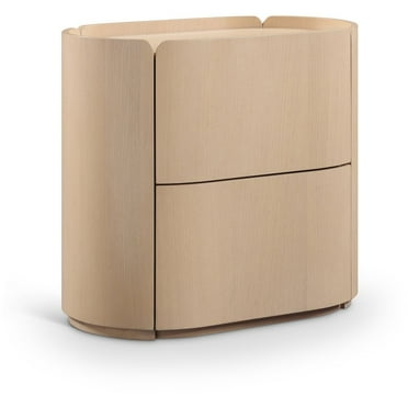 Meridian Furniture Sage Black Wood Veneer Night Stand - Walmart.com