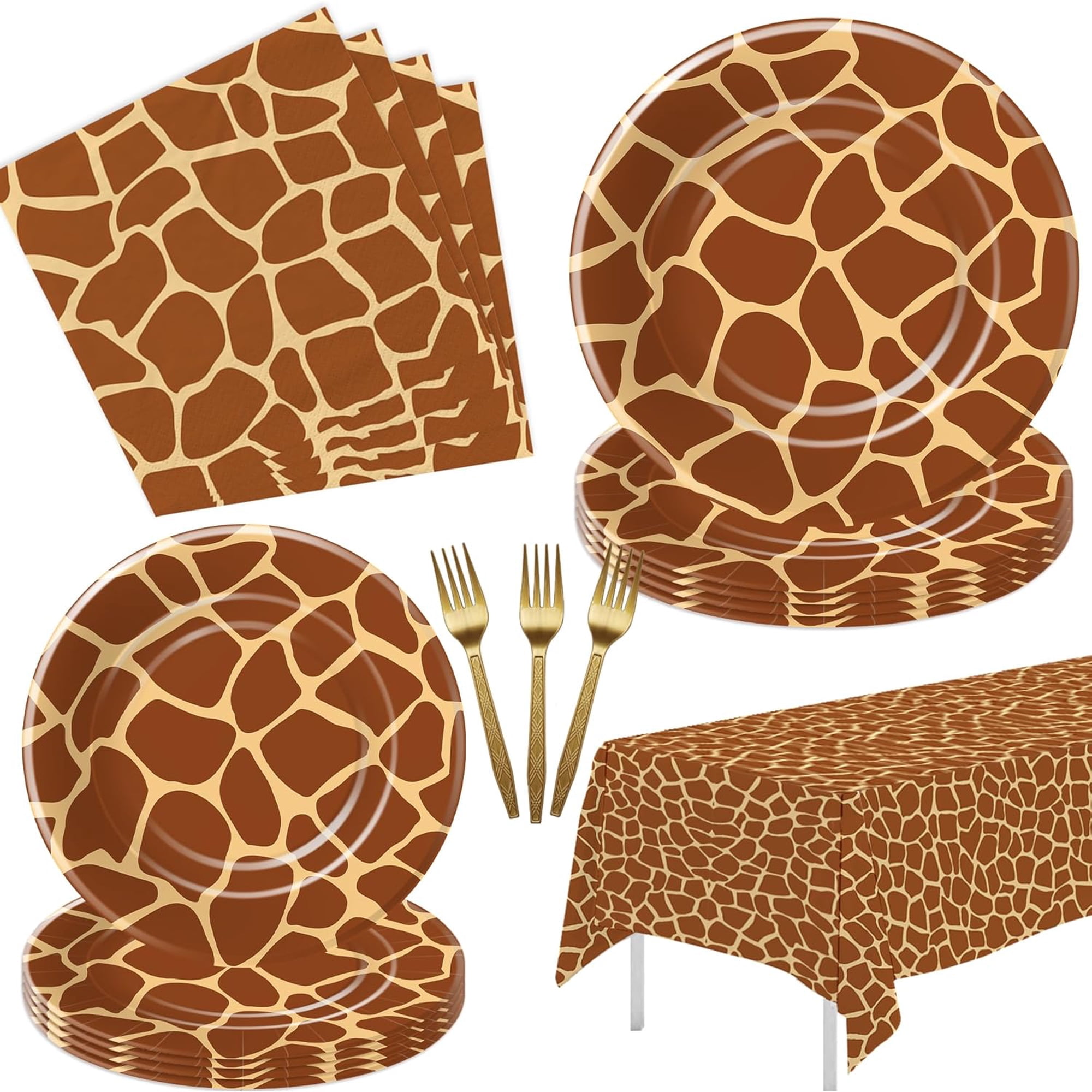 Click here for Salafire Giraffe Print Party Decorations Tableware... prices