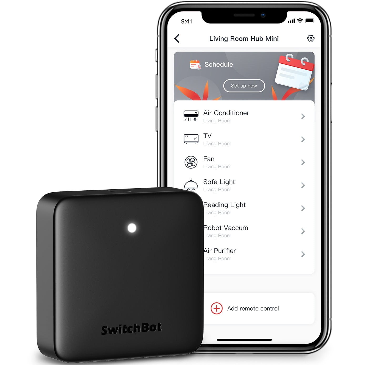 SwitchBot Hub Mini, Smart IR Blaster & Bluetooth to Wi-Fi Gateway, Black - Walmart.com