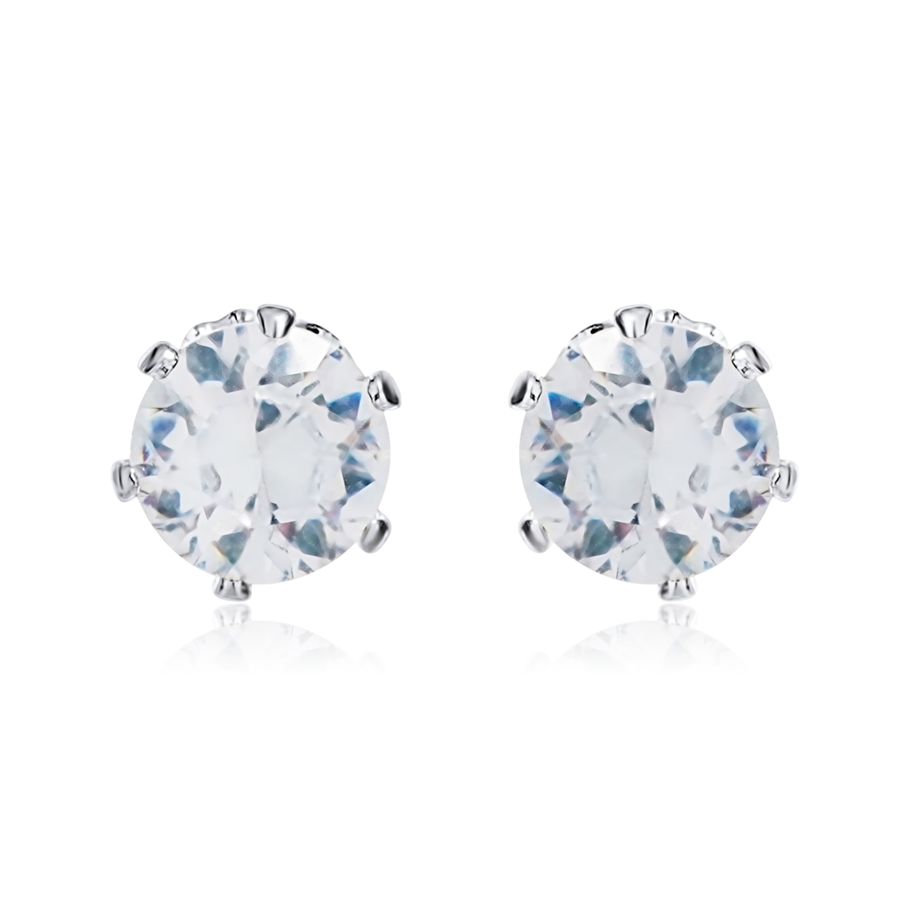 Click here for Jeenmata Solitaire Round Stud Earrings - Fashion E... prices
