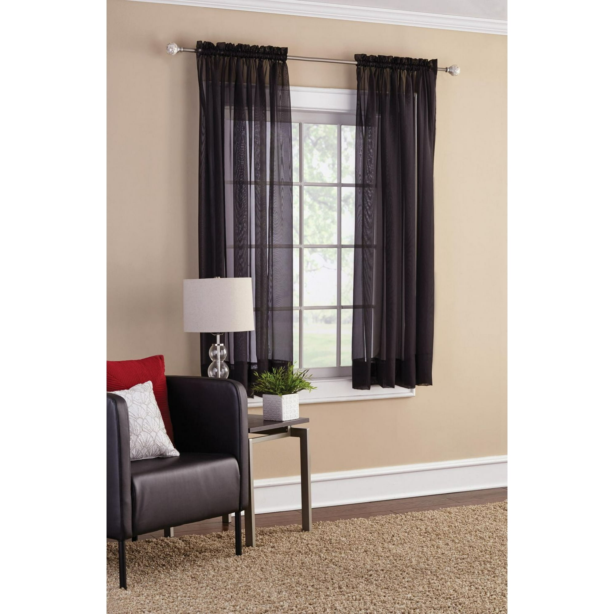 Click here for Sun Textile Voile Rod Pocket Curtain 55 prices