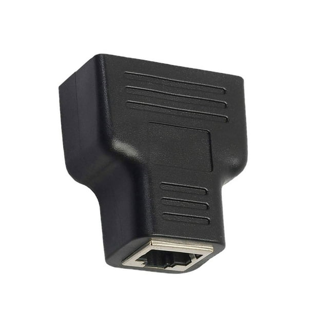 RJ45 Splitter Adapter 1 to 2 Ways Dual Female Port CAT5/6/7 LAN ...