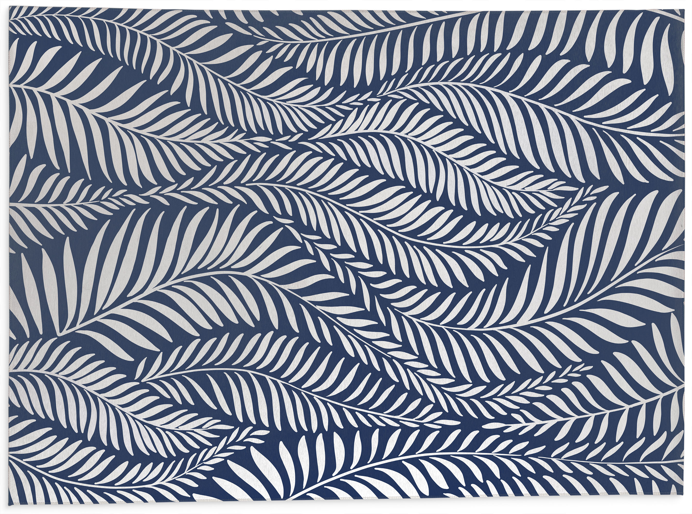 Waving Fern Navy Indoor Floor Mat by Kavka Designs - Walmart.com